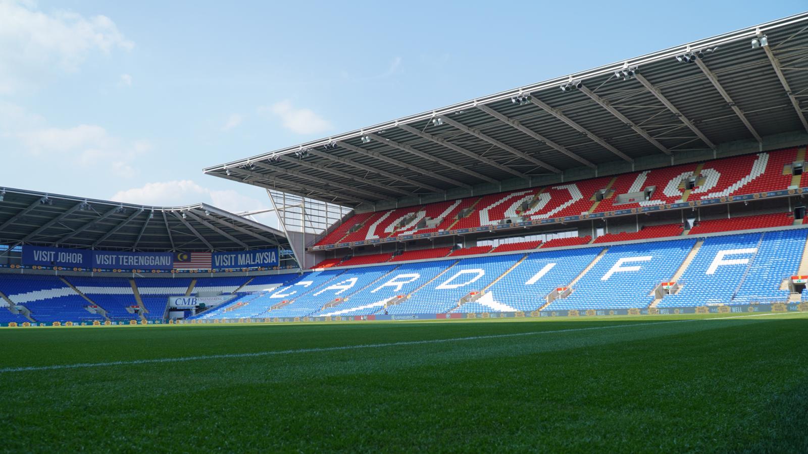 Cardiff City Stadium | Work complete as new pitch installed | Cardiff