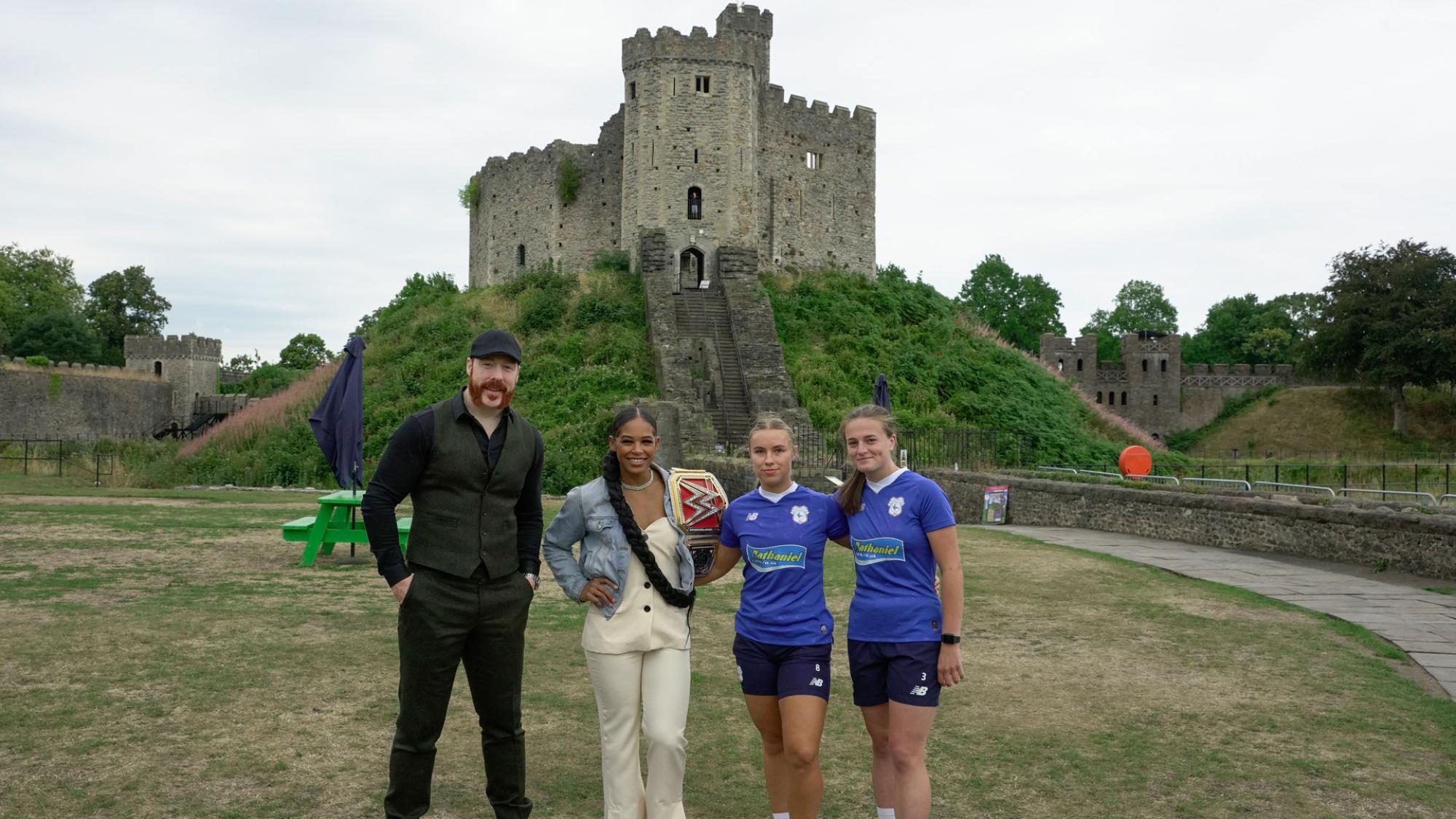 WWE Clash at the Castle | Sheamus & Bianca Belair vs. Ffion & Seren ...