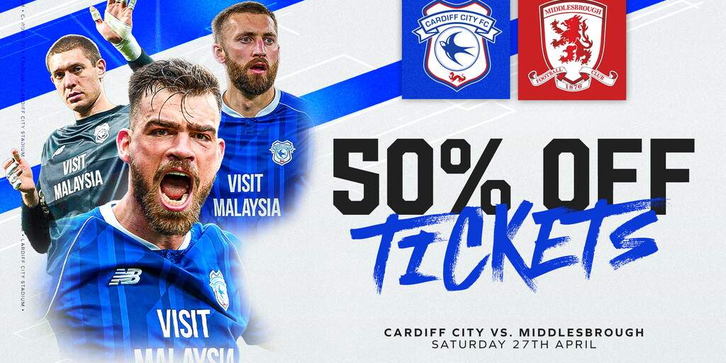 Get your Middlesbrough tickets at a special pre-matchday rate | Cardiff